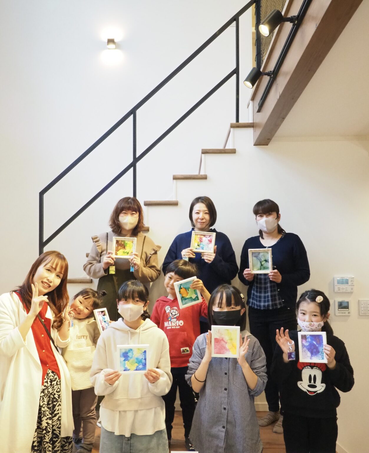 photos- アルコールインクアート｜ワークショップ - ALOHA100-新築デザイン住宅