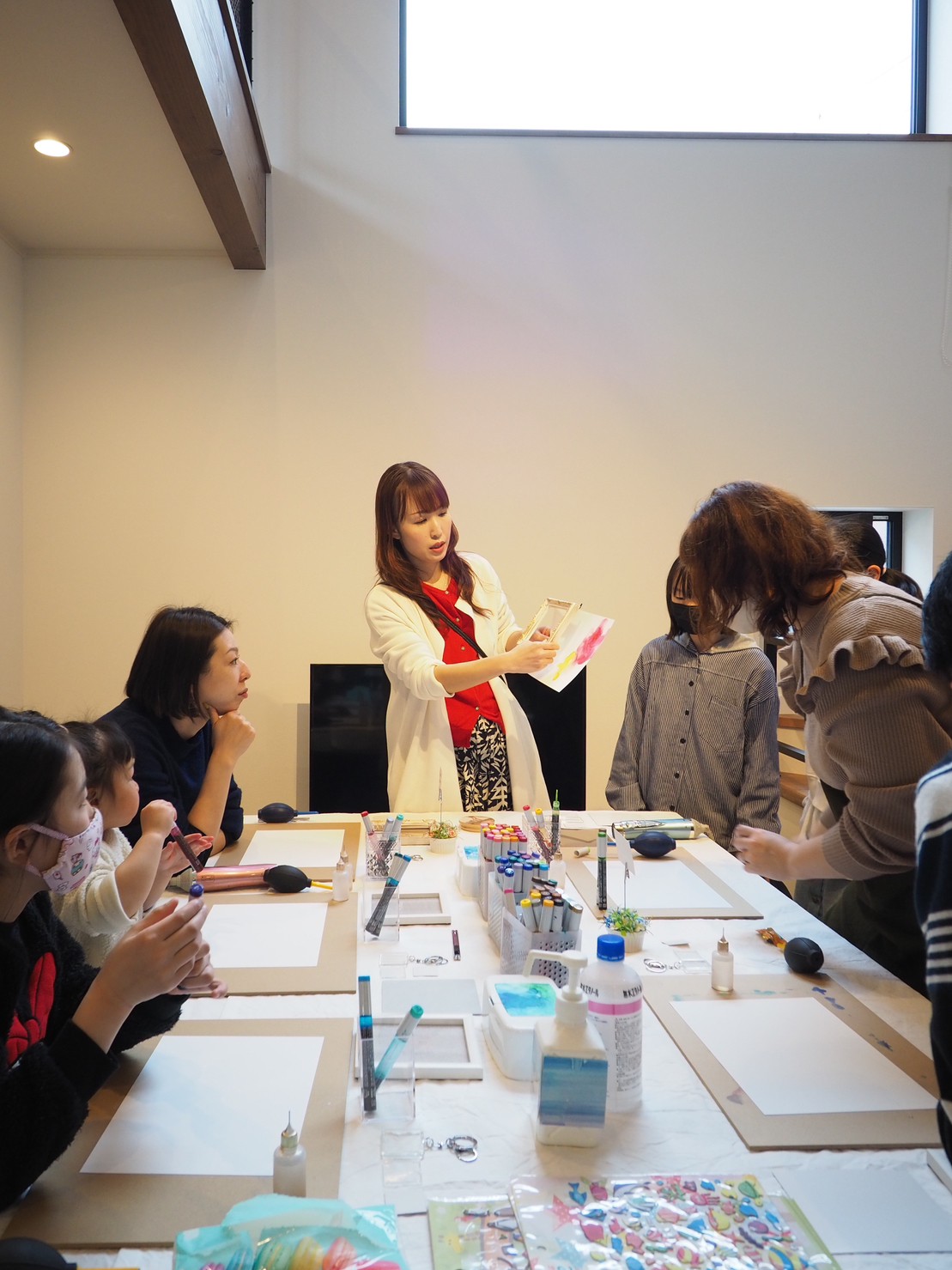 photos- アルコールインクアート｜ワークショップ - ALOHA100-新築デザイン住宅