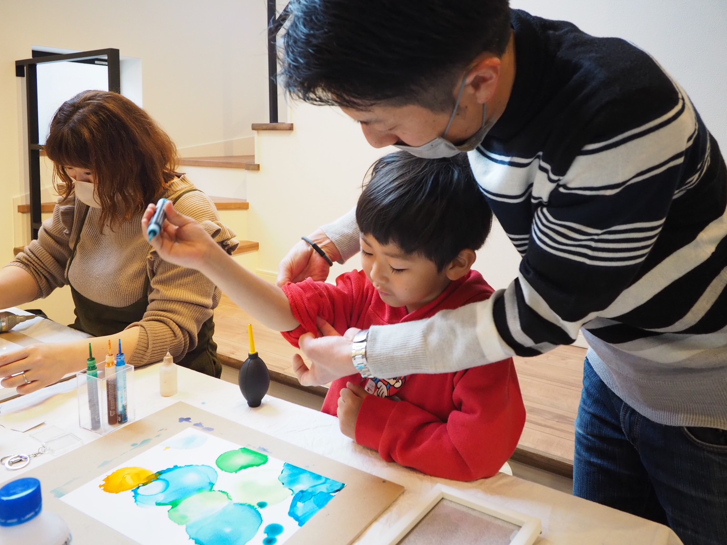 photos- アルコールインクアート｜ワークショップ - ALOHA100-新築デザイン住宅